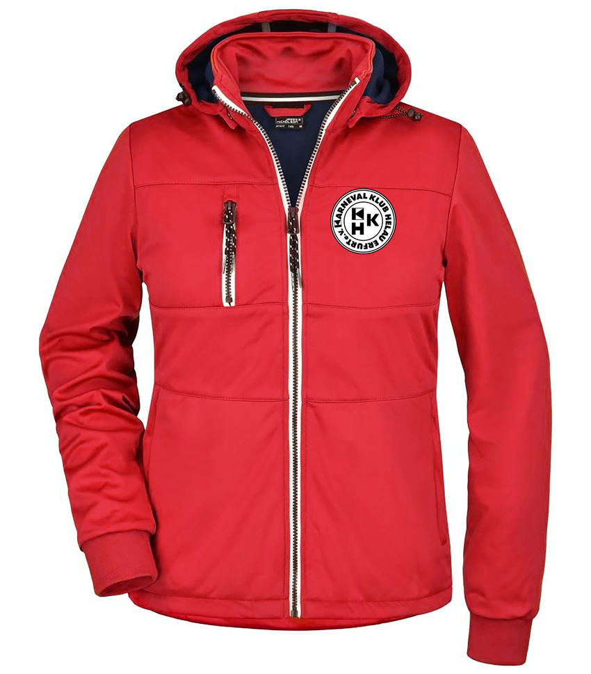 Softshelljacke | Damen | rot - KKH Erfurt - domsport Teamshops