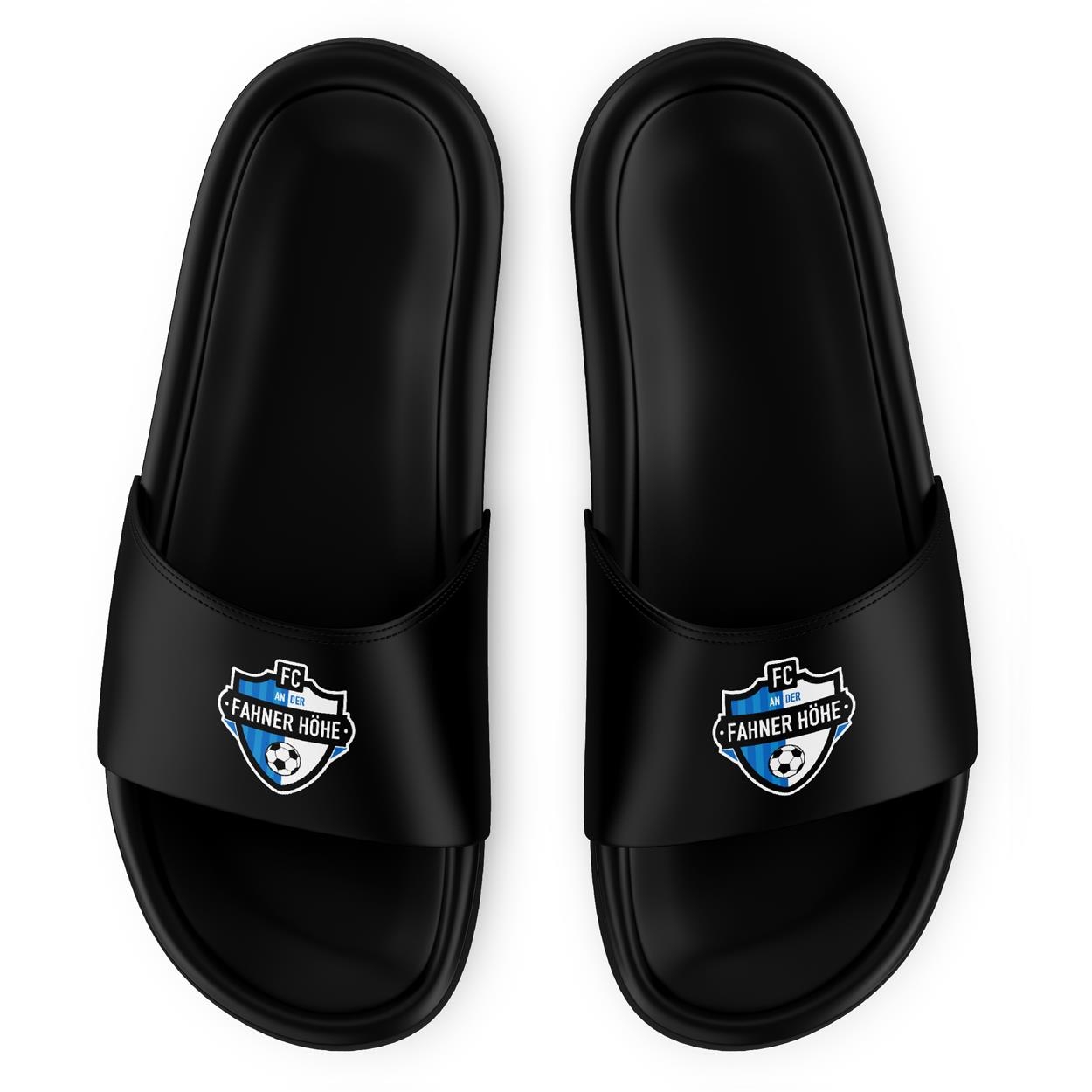 Badeschuhe | Logo | schwarz - FC An der Fahner Höhe - domsport Teamsh
