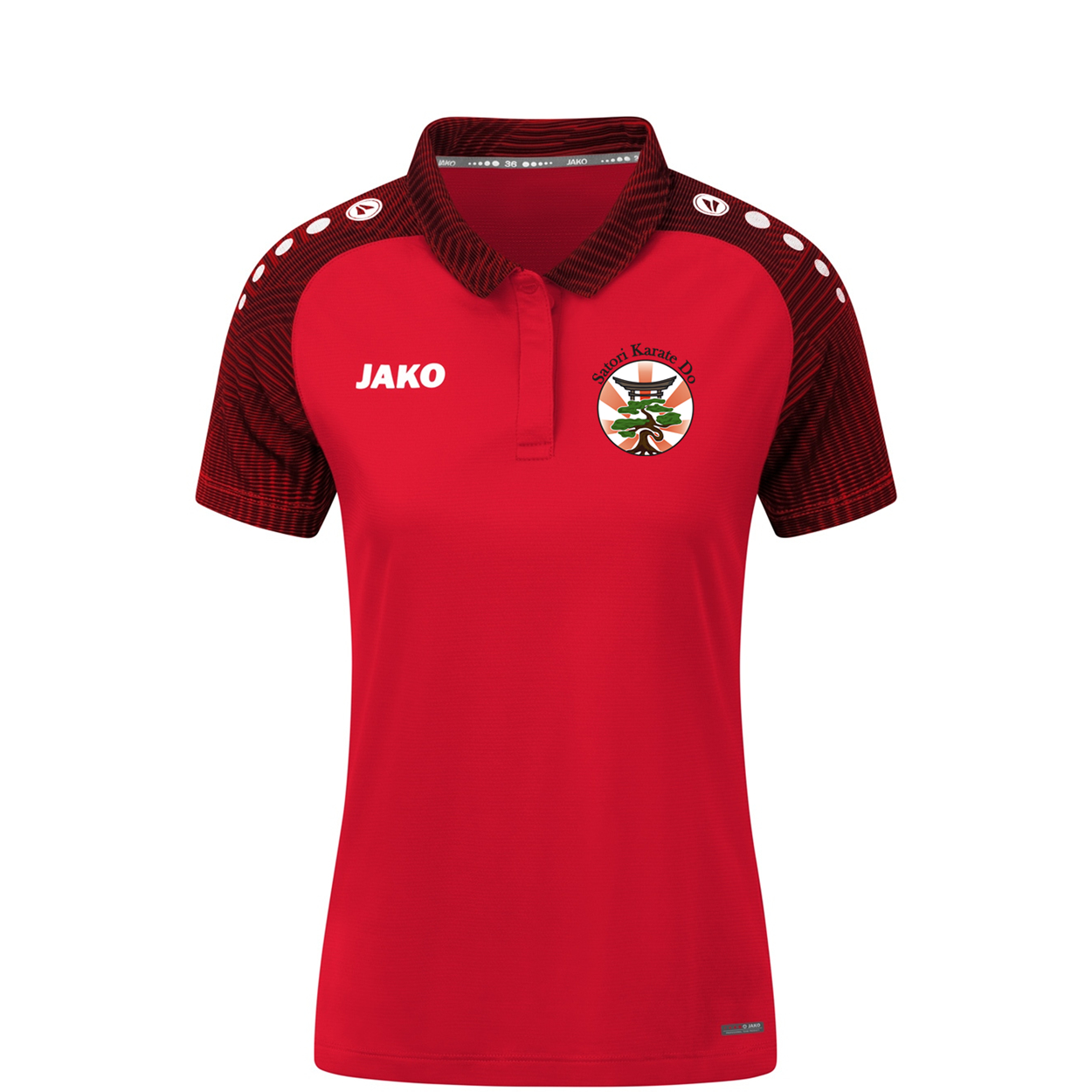Polo für Damen | JAKO Performance | rot - Satori-Karate-Do e.V. - dom